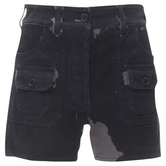 Prada | Shorts | Prada Camo Denim Triangle Logo Cargo Pocket Shorts ...
